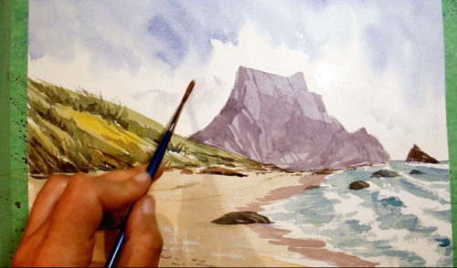 Painting A Watercolour Seascape Step By Step - Solving Watercolour