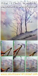 How To Paint Winter Landscapes In Watercolour - Solving Watercolour