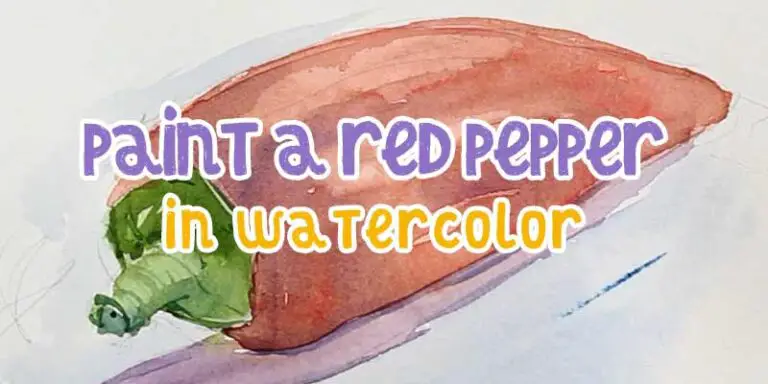 How To Paint A Red Pepper In Watercolor - Solving Watercolour