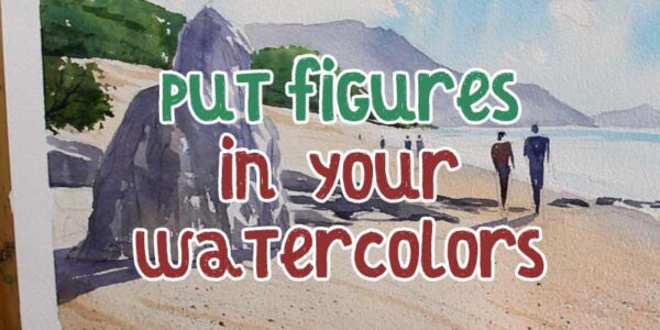 How To Put Simple Figures In Your Watercolors - Solving Watercolour