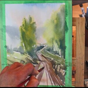 How To Paint A Loose Watercolor Landscape - Solving Watercolour
