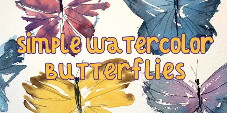 Super Simple Watercolor Butterfly Painting Tutorial - Solving Watercolour