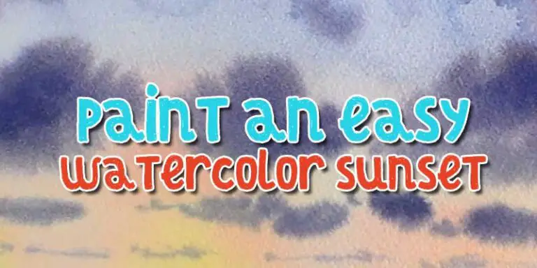 How To Paint A Stunning, Simple Watercolor Sunset - Solving Watercolour