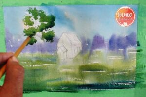 Paint Super Simple Buildings In Watercolor - Solving Watercolour
